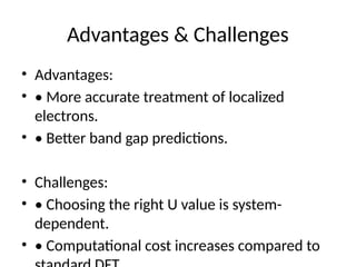 An Introduction to Density Functional Theory with Hubbard U Correction.pptx