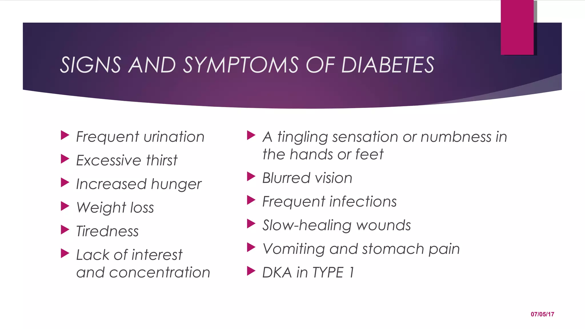 Basics of Diabetes and its management | PPT