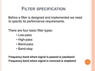 Basics of digital filters | PPTX