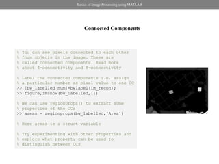 Basics of Image Processing using MATLAB | PPT