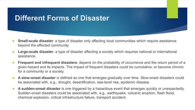 Basics of disaster risk management | PPTX | Environment | Science