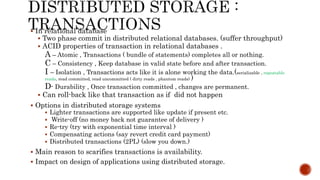 Basics of Distributed Systems - Distributed Storage | PPTX