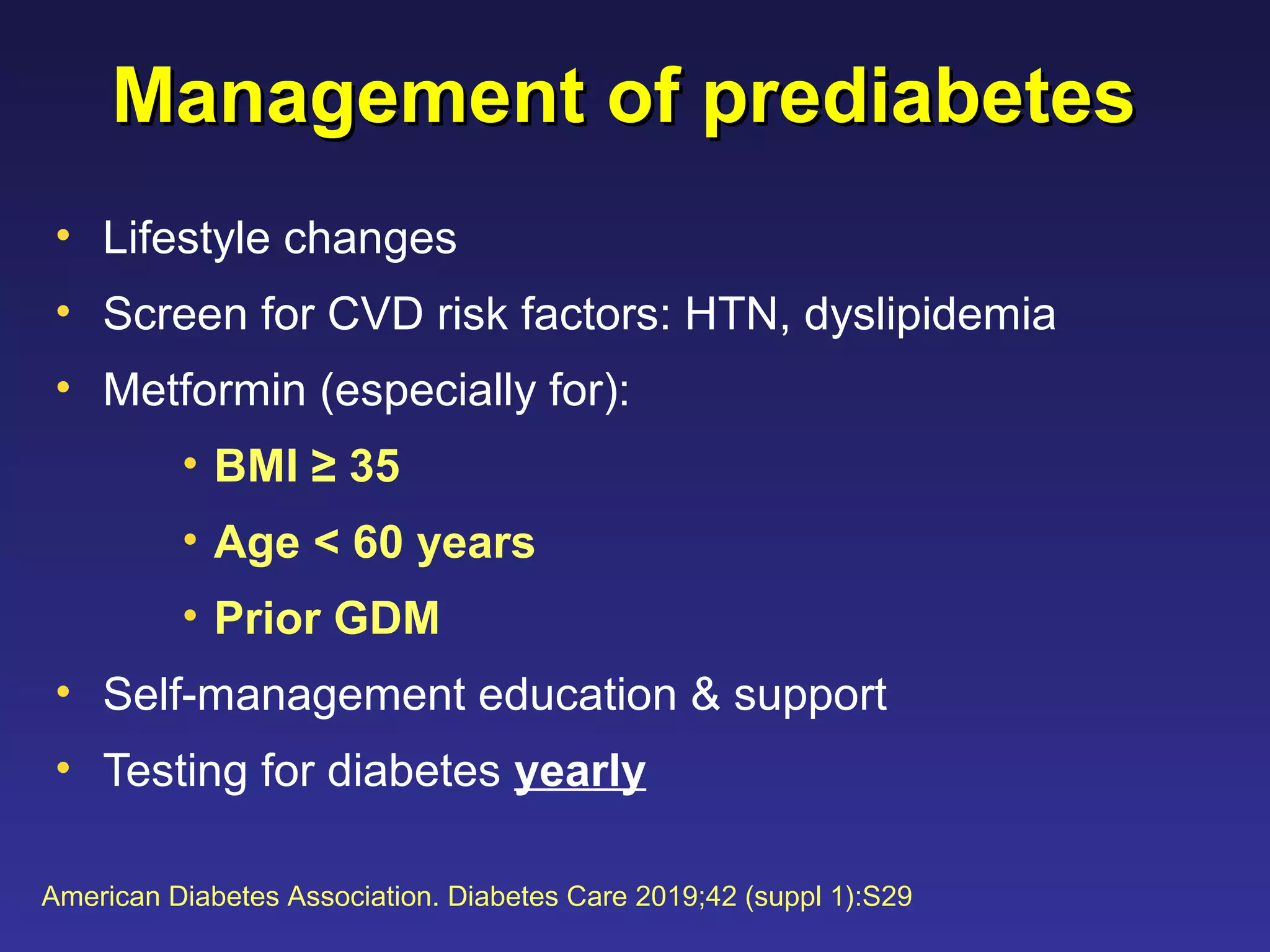 Diabetes: screening & diagnosis | PPT