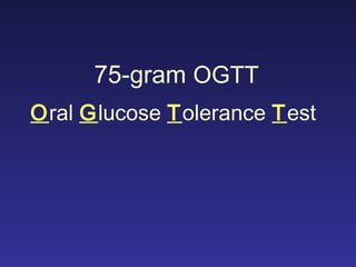 Diabetes: screening & diagnosis | PPT