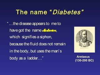 Diabetes: screening & diagnosis | PPT