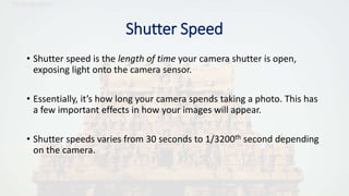 Basics of dslr photgraphy | PPT