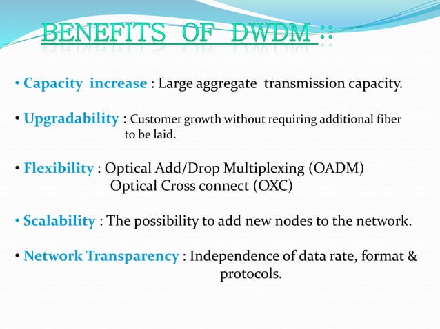 Basics of DWDM Technology | PPTX | Computer Networking | Computing