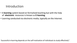 Basics of e learning | PPT