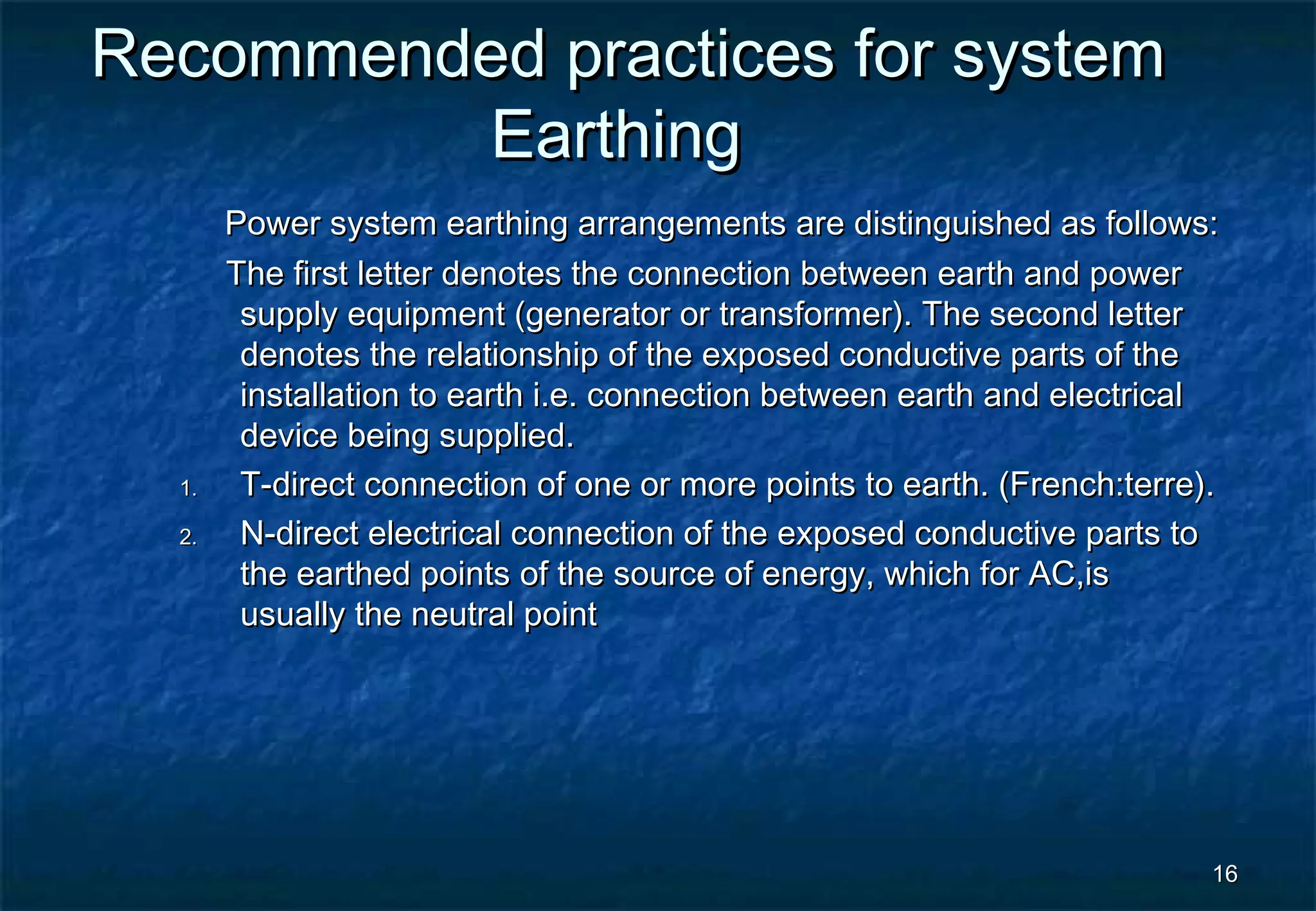Basics of earthing | PPT