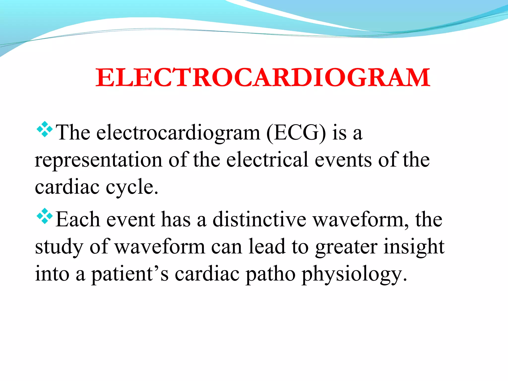 Basics of Electrocardiography(ECG) | PPT