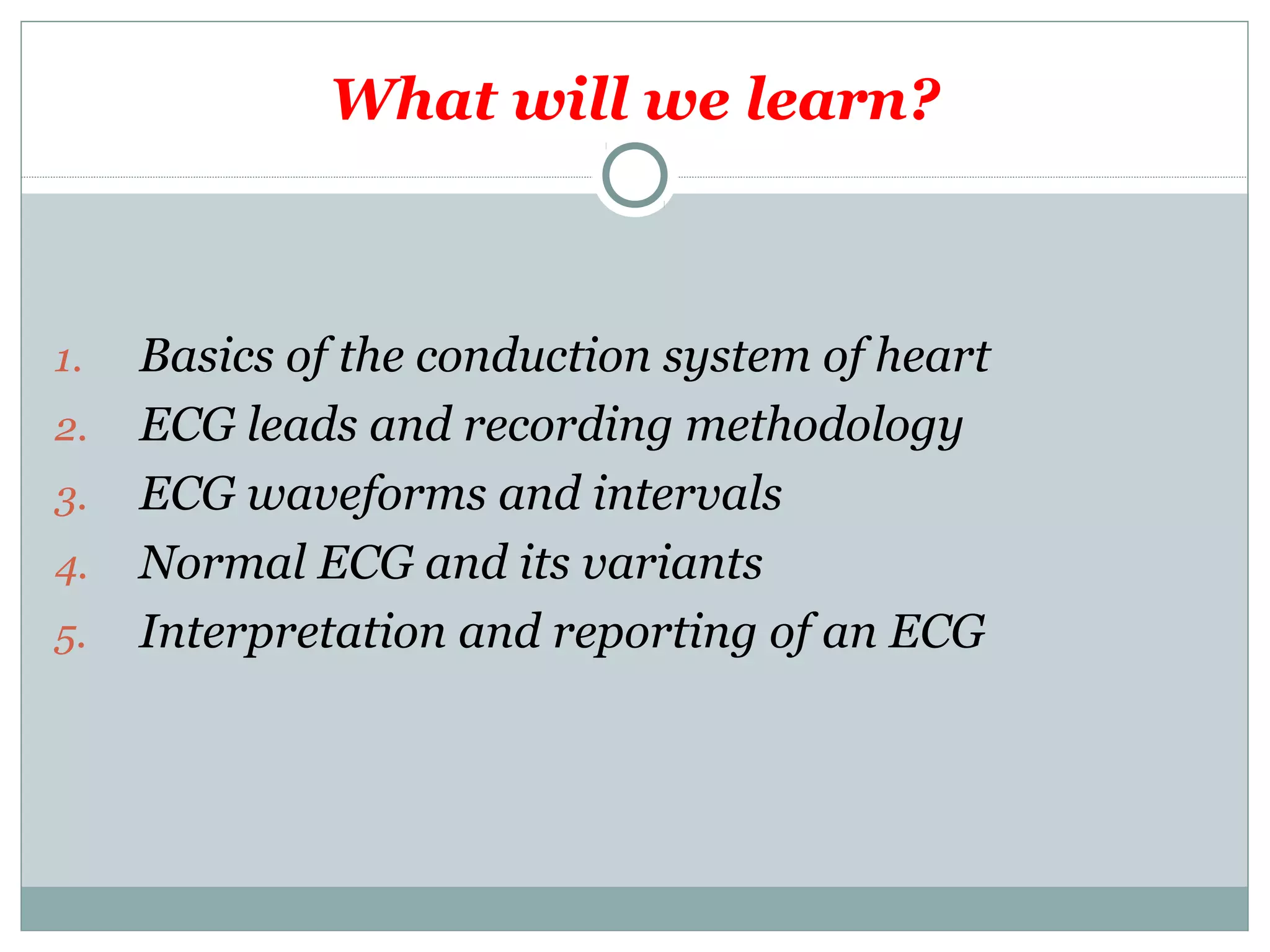 Basics of ecg | PPT