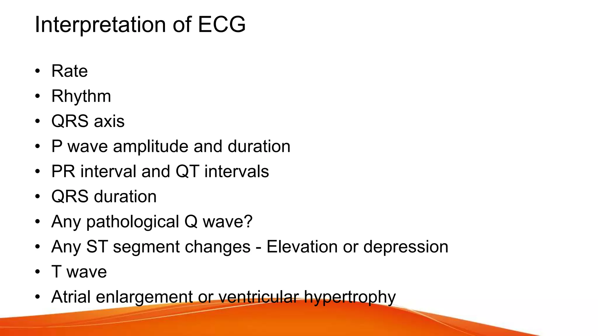 Basics of ecg | PPTX | Heart and Cardiovascular Diseases | Diseases and ...