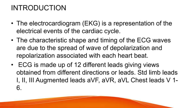 Basics of ecg | PPTX | Heart and Cardiovascular Diseases | Diseases and ...