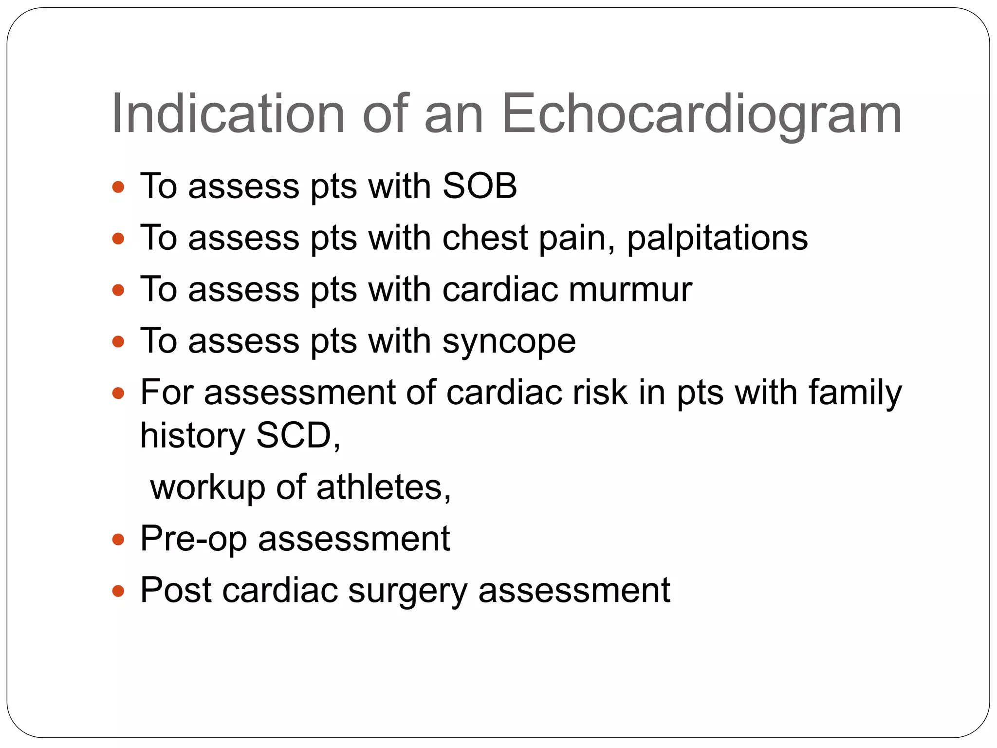 Basics of echo Cardiac Structure, Chamber quantifications & Artifacts.pptx
