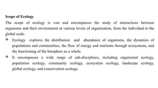Basics of Ecology and Ecosystem PPT.pptx