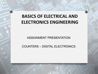 Digital Electronics - Counters | PPTX