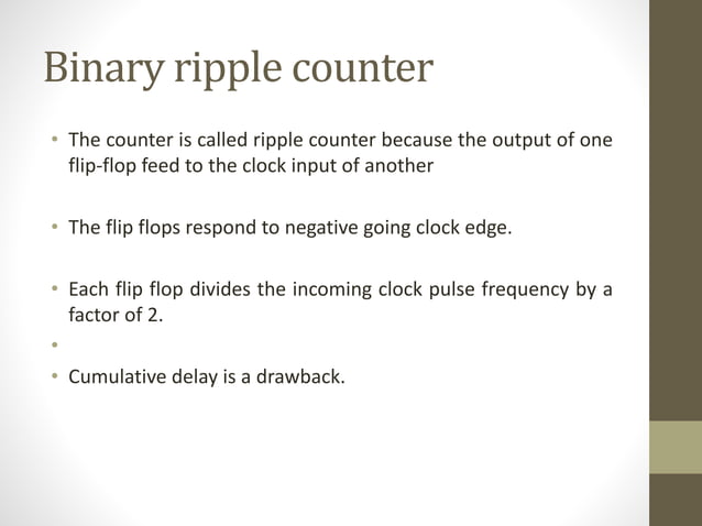 Digital Electronics - Counters | PPTX