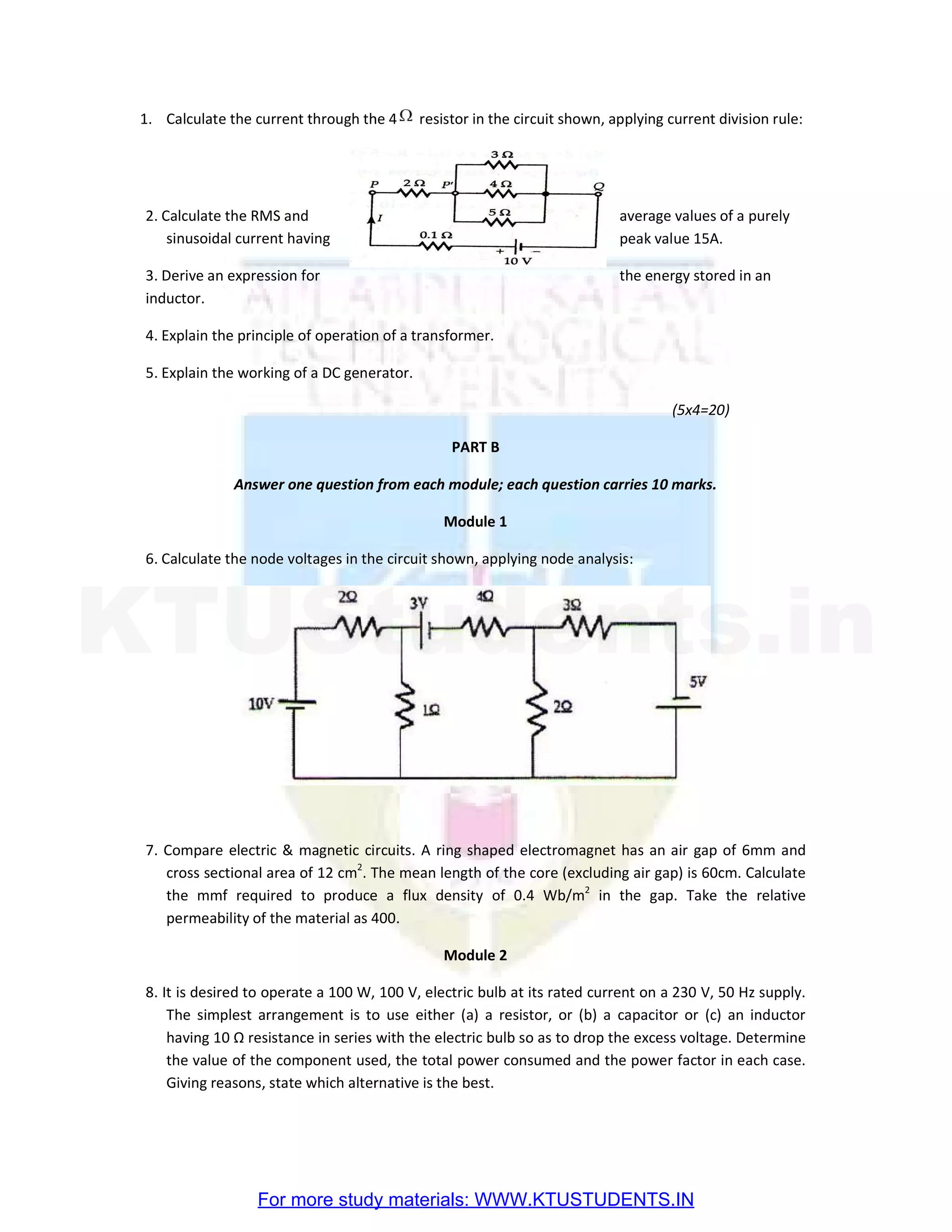 Basics of electrical_and_electronics-2019-syllabus-ktustudents.in