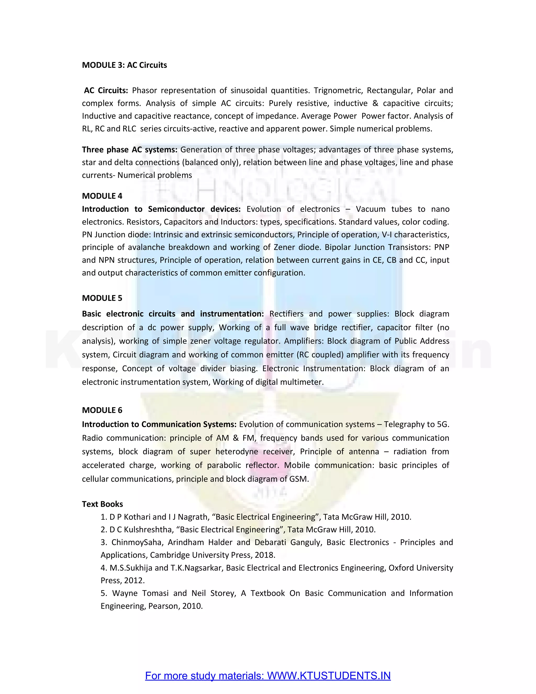 Basics of electrical_and_electronics-2019-syllabus-ktustudents.in