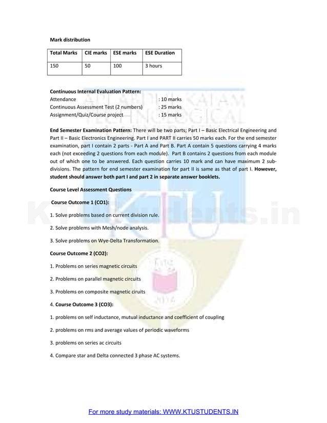 Basics of electrical_and_electronics-2019-syllabus-ktustudents.in