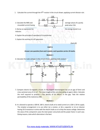 Basics of electrical_and_electronics-2019-syllabus-ktustudents.in