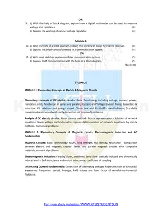 Basics of electrical_and_electronics-2019-syllabus-ktustudents.in