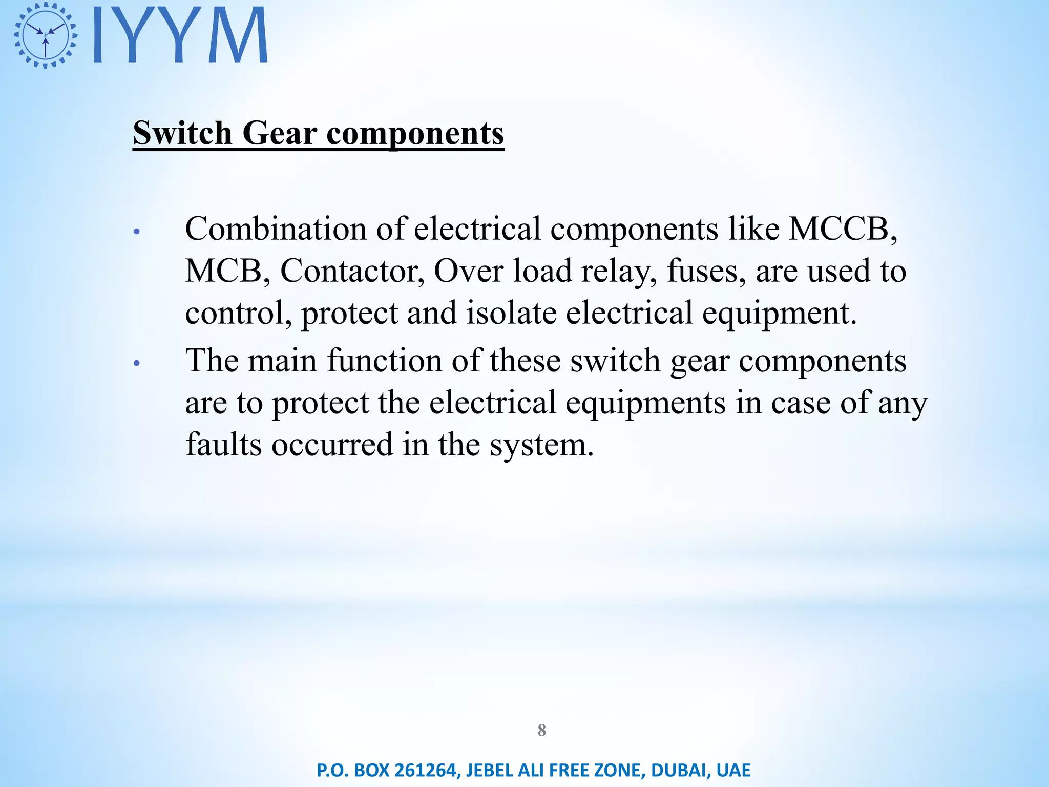 Basics of electrical control panel | PPTX