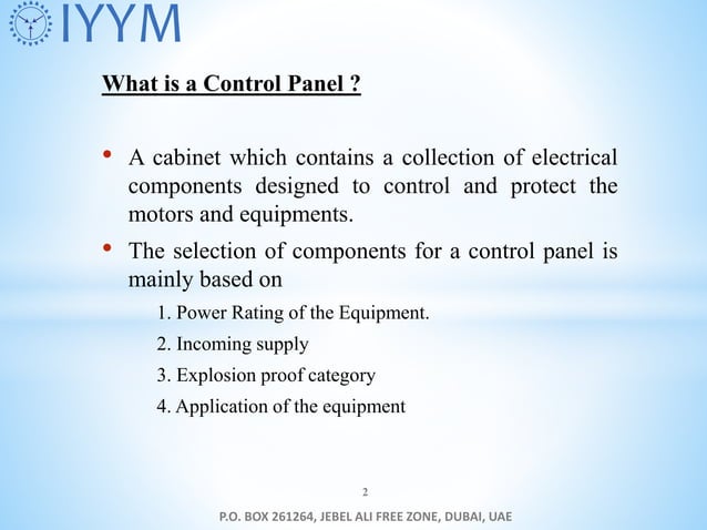 Basics of electrical control panel | PPTX | Home Appliances | Home & Garden