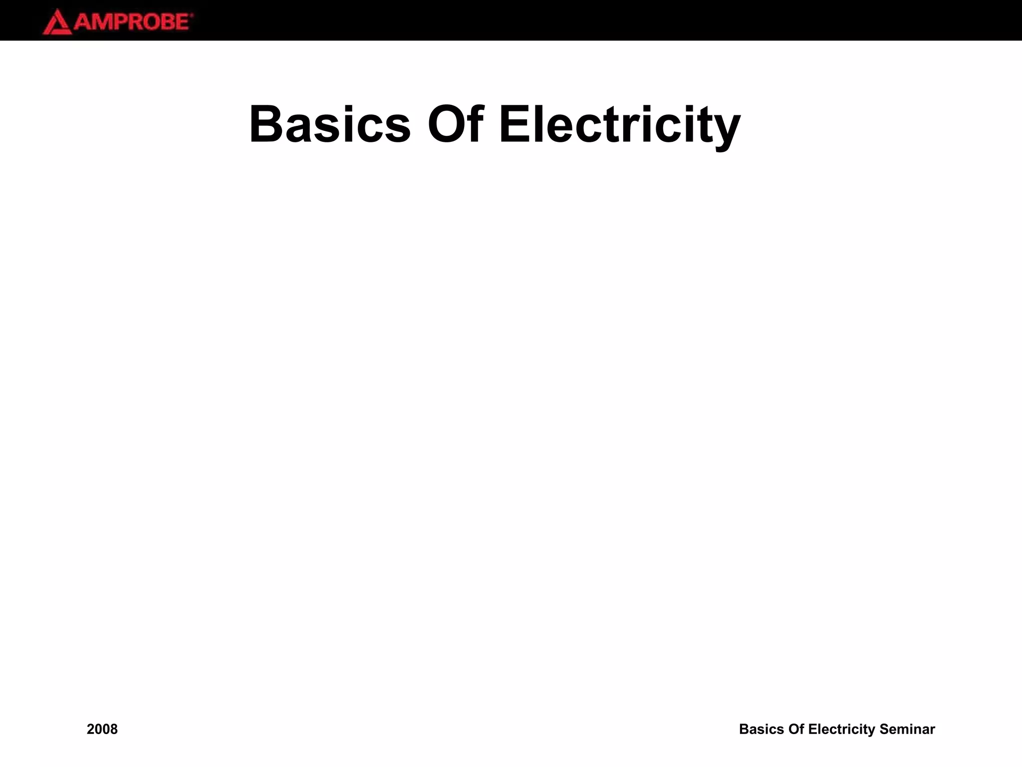 Basics Of Electricity | PPT