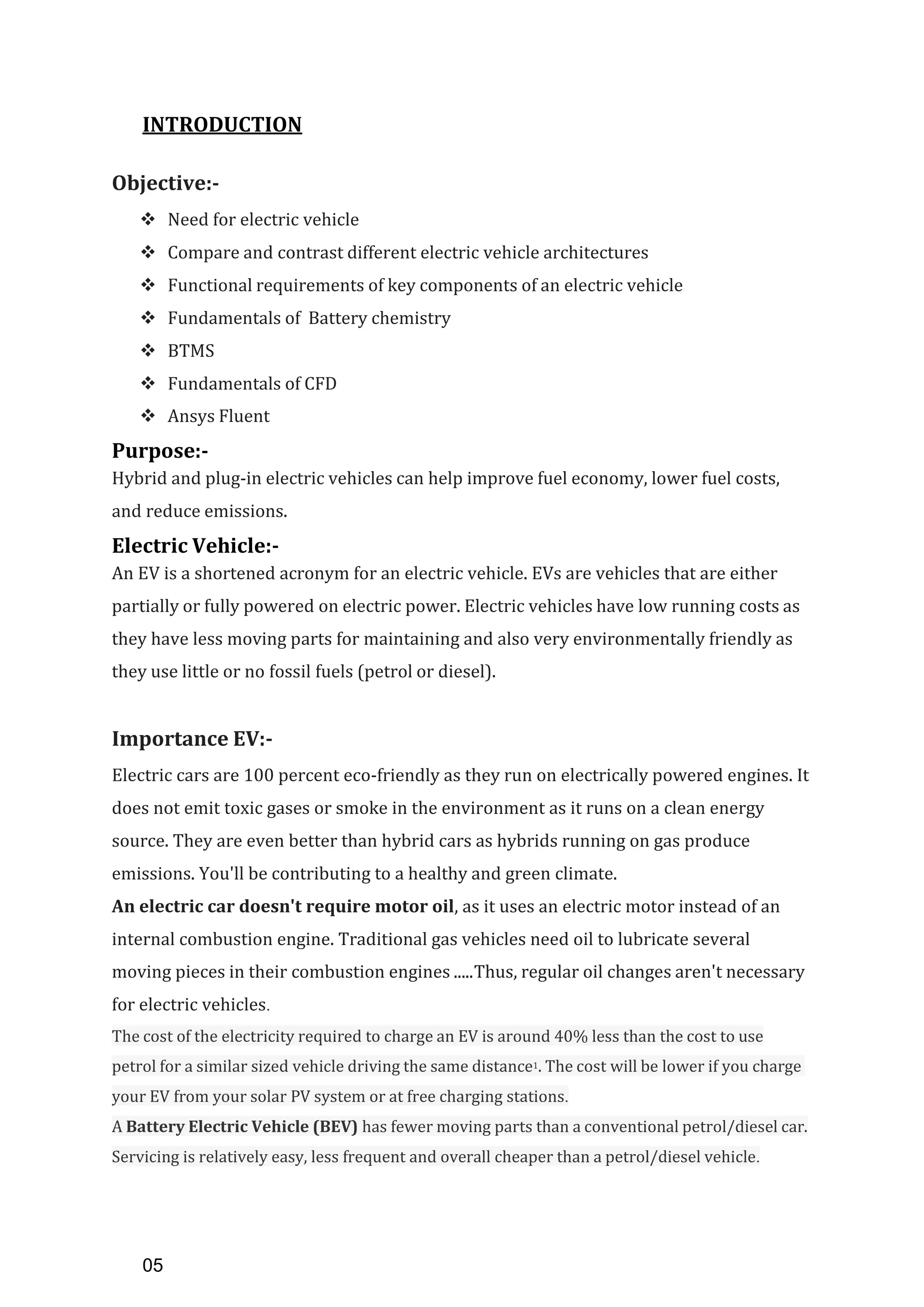 Basics of electric vehicle simulations using ansys pdf | PDF