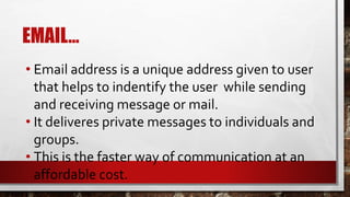 Basics of email | PPT