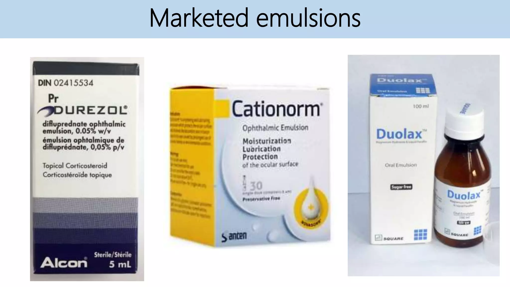 Basics of emulsions | PPTX