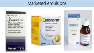 Basics of emulsions | PPTX