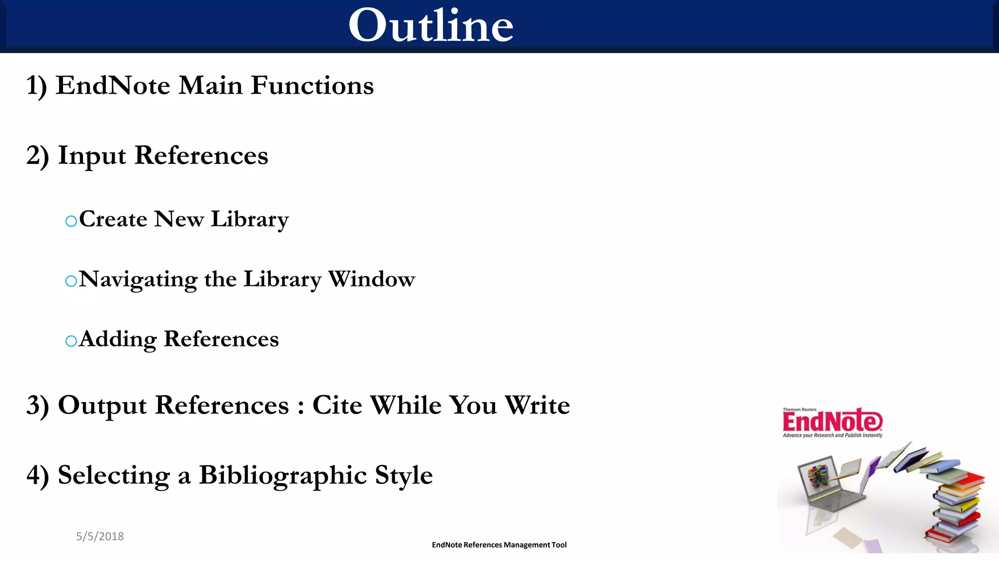Basics of EndNote research tool | PPT
