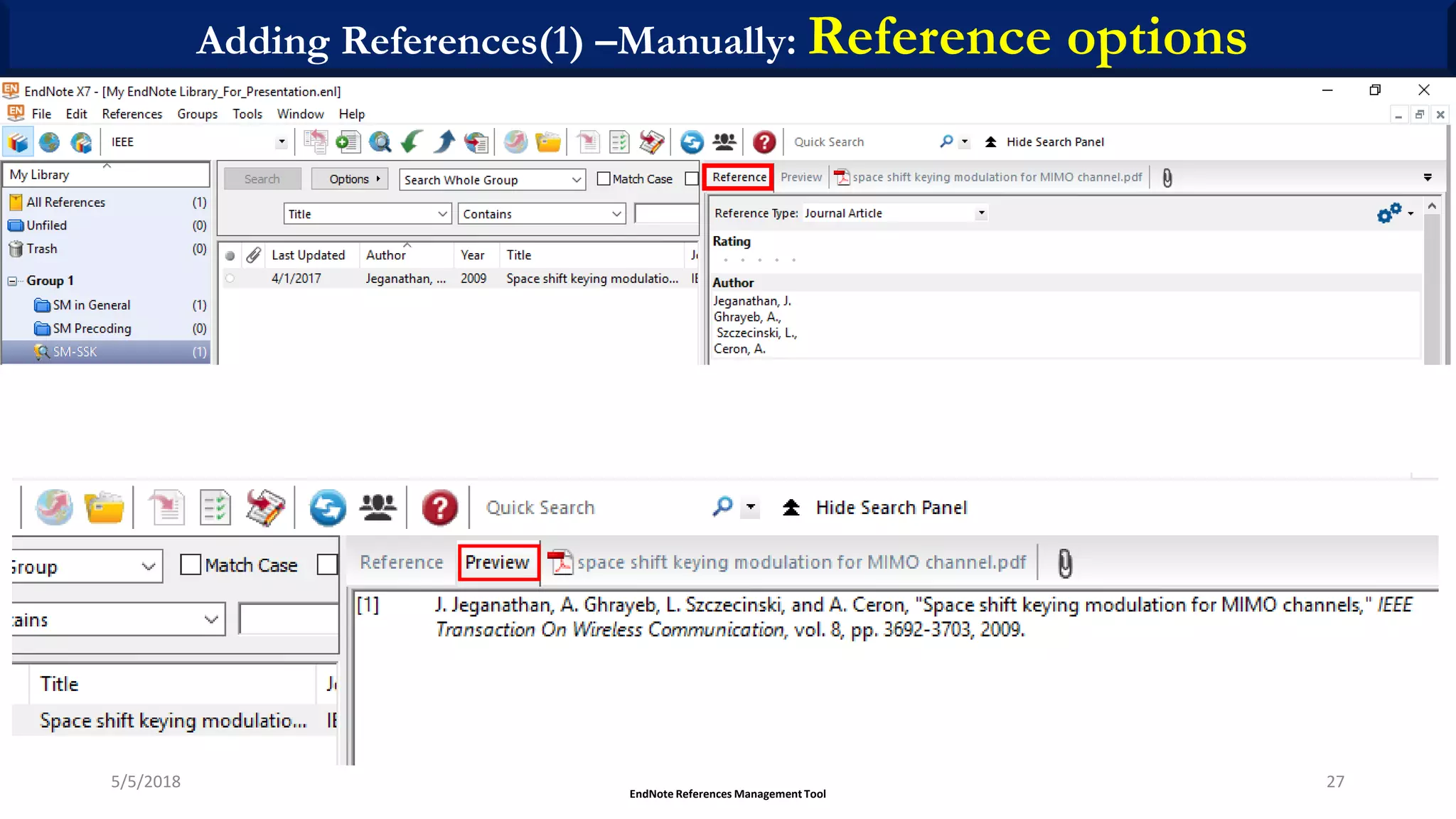 Basics of EndNote research tool | PPT