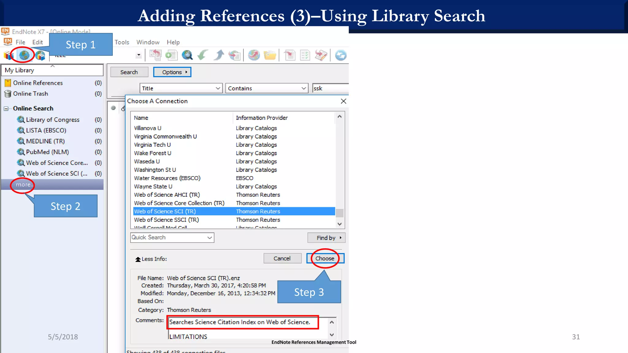Basics of EndNote research tool | PPT