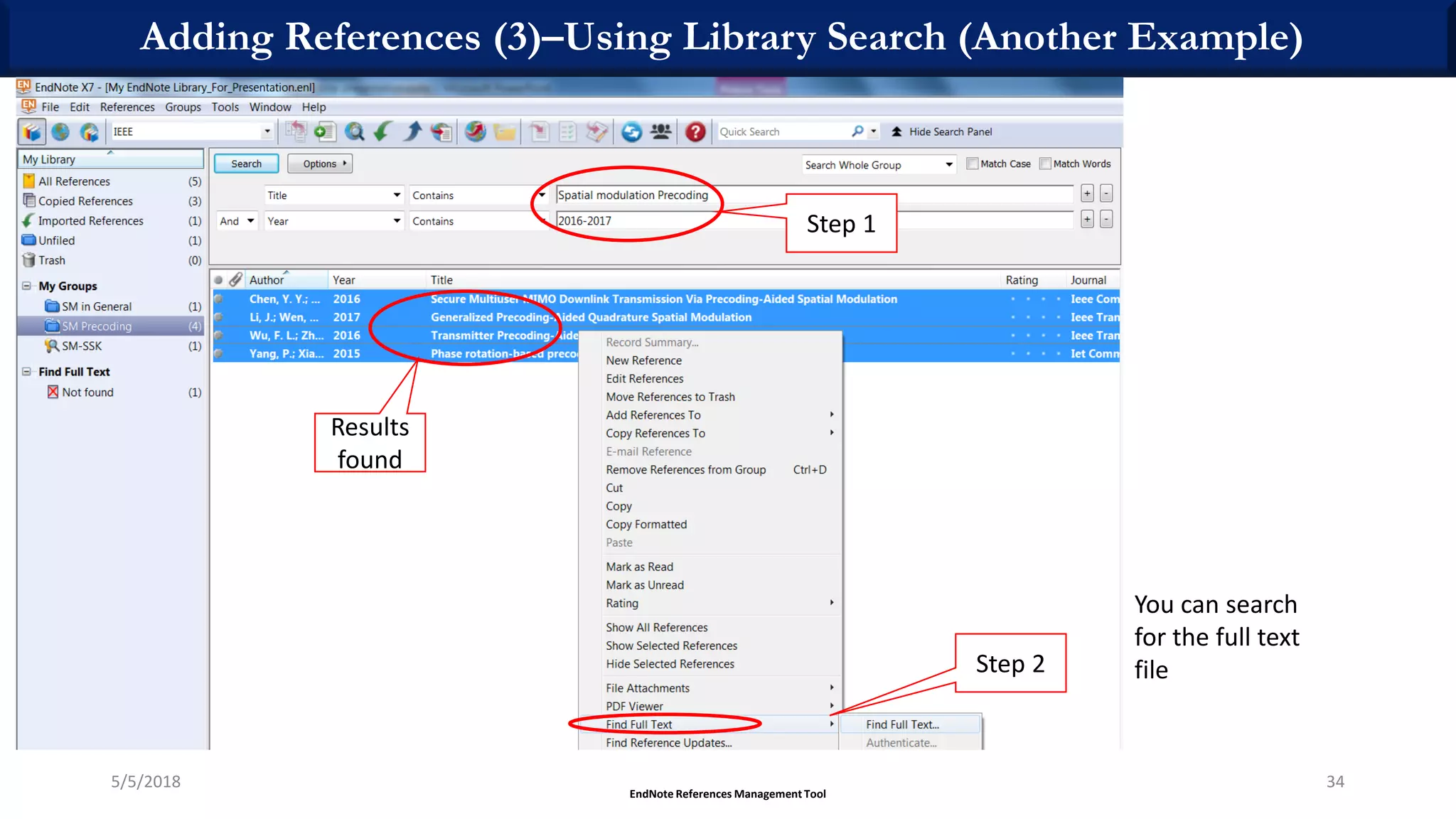 Basics of EndNote research tool | PPT
