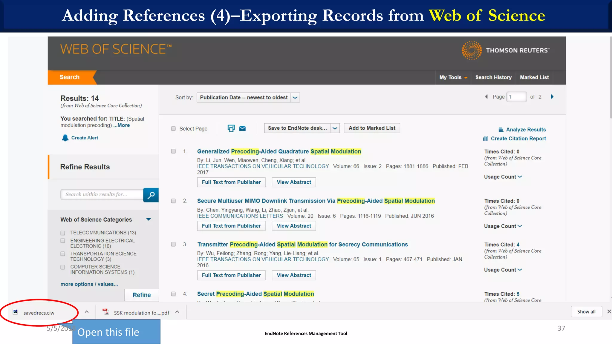 Basics of EndNote research tool | PDF