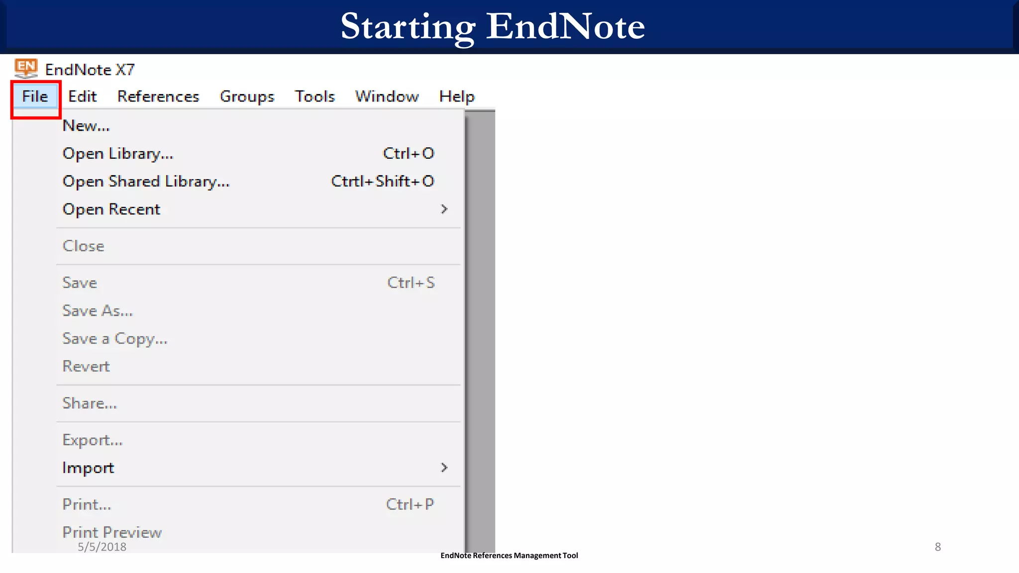 Basics of EndNote research tool | PPT