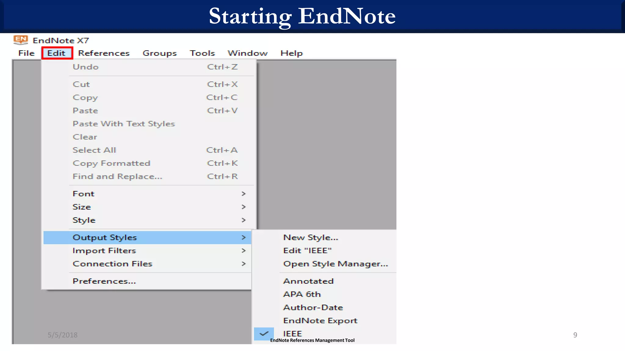 Basics of EndNote research tool | PPT