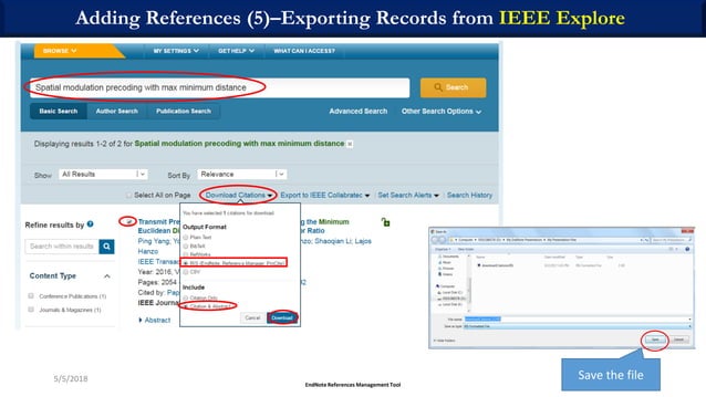Basics of EndNote research tool | PPT