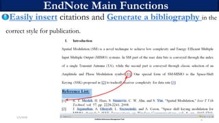 Basics of EndNote research tool | PDF