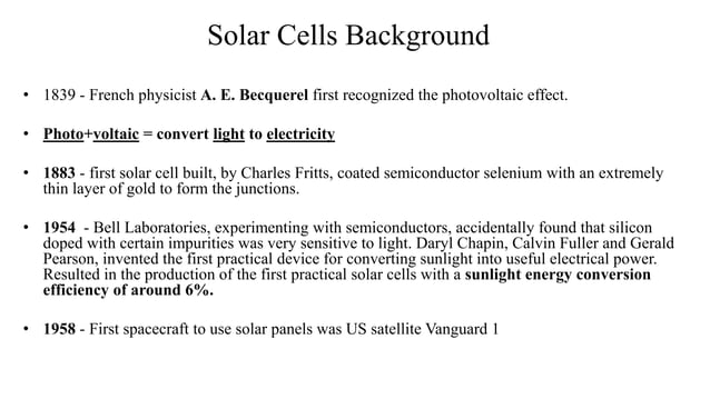 Basics of energy conversion and solar cell working | PPTX | Chemistry ...