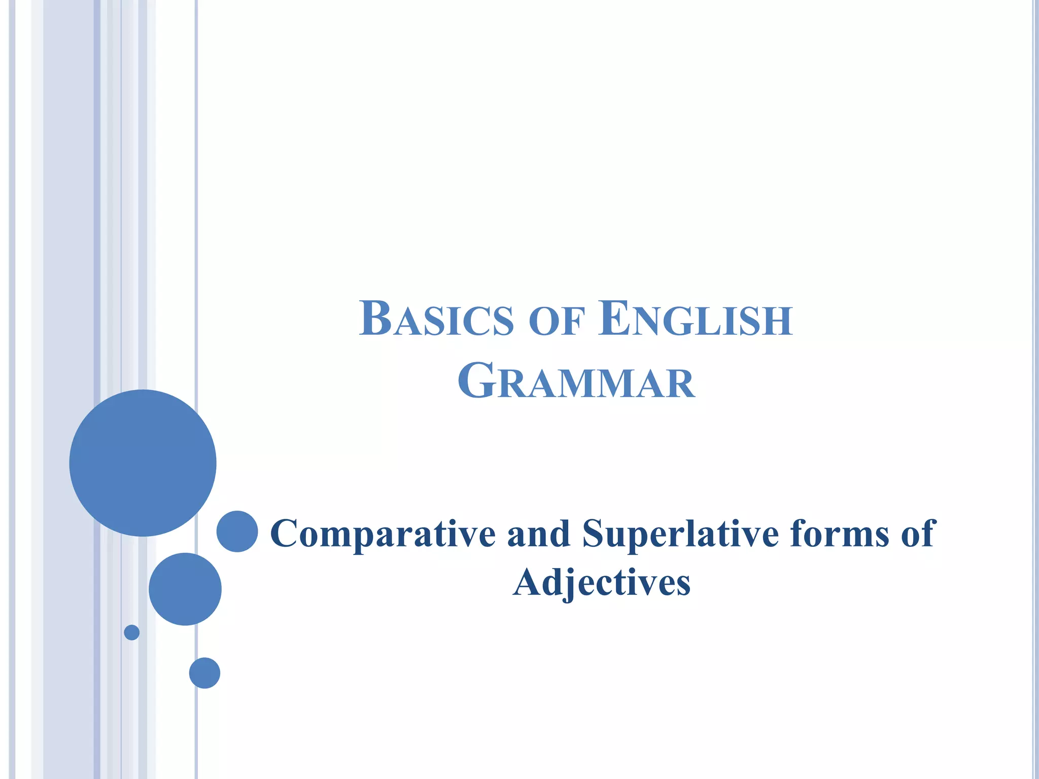 Basics of English grammar | PPT