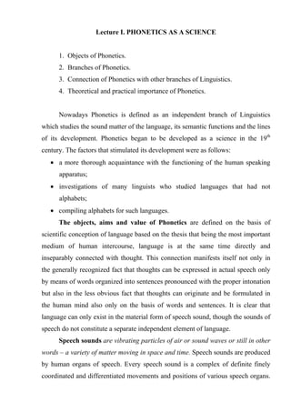 Basics ofenglishphonetics | PDF