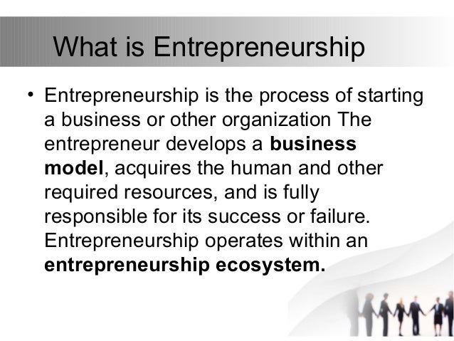 Basics of entrepreneurship