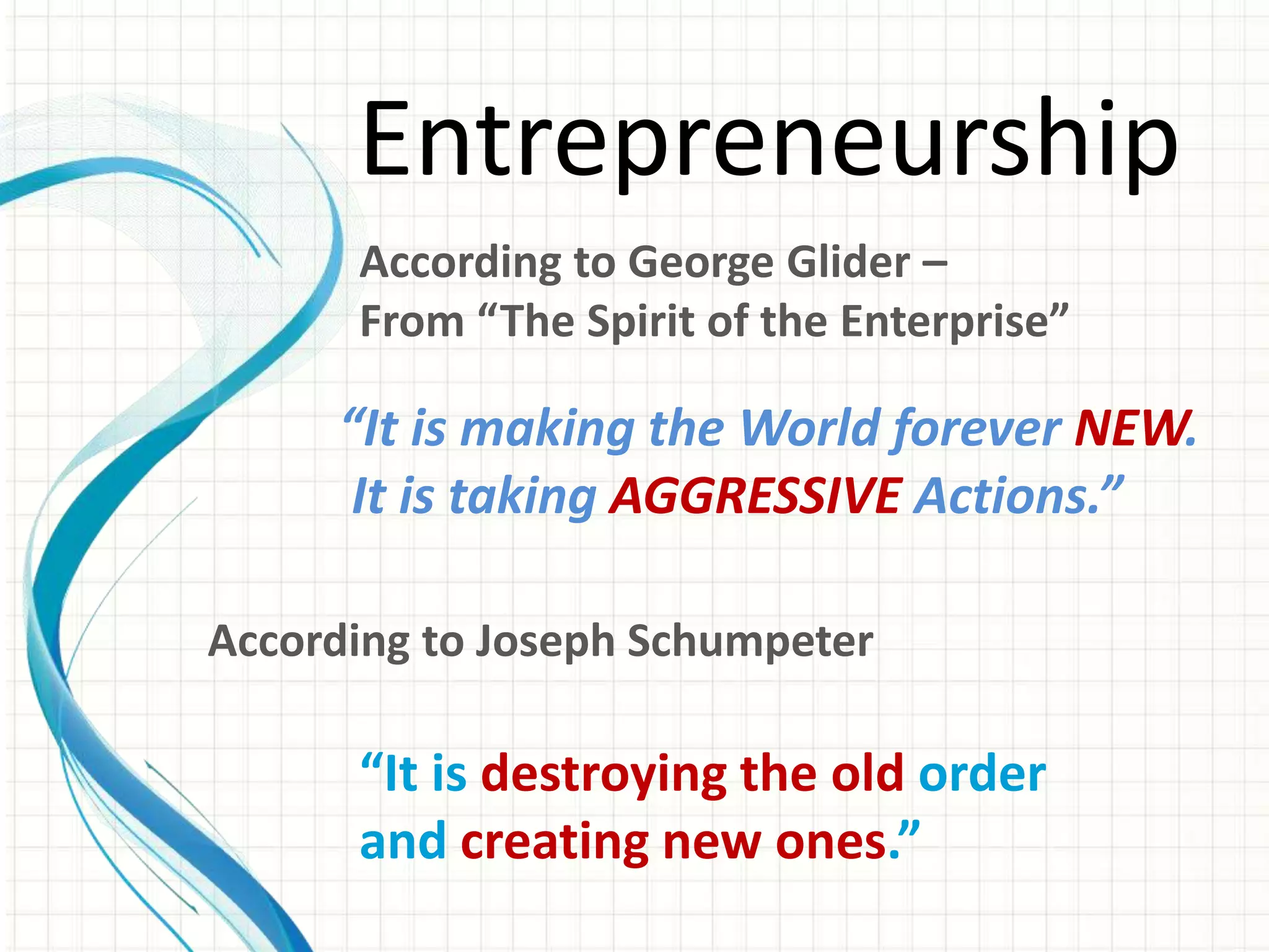 Basics of entrepreneurship | PPTX