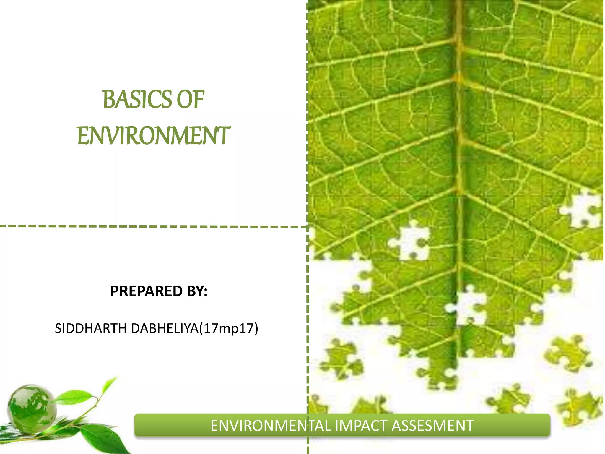 Basics of environment | PPT