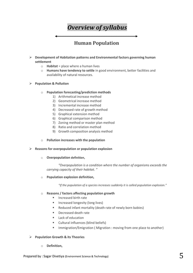 Population growth and Natural resources | PDF | Environment | Science
