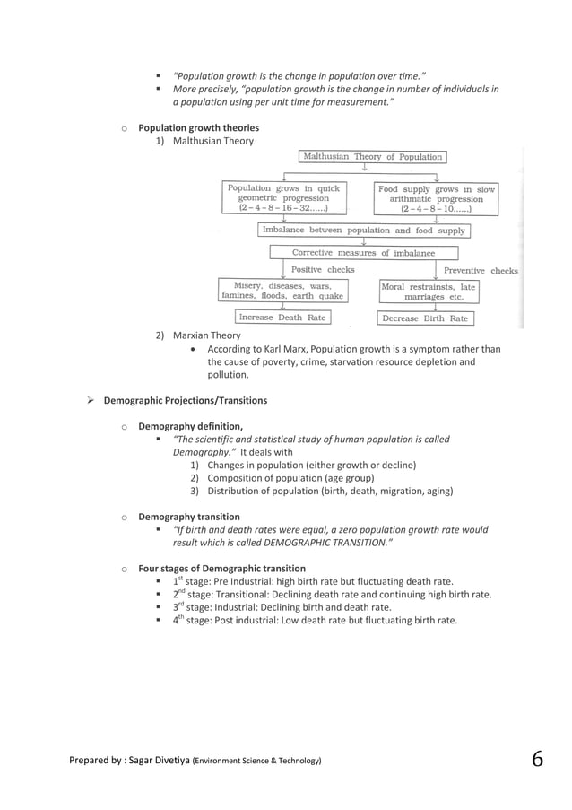Population growth and Natural resources | PDF | Environment | Science